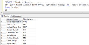 SQL SERVER – Get the first letter of each word in a String (Column ...