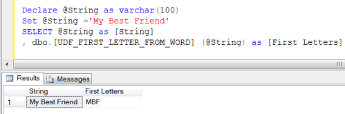 SQL SERVER – Get the first letter of each word in a String (Column ...