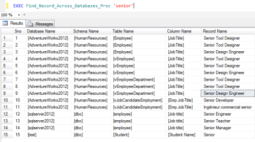 SQL SERVER – How to search a string value in all columns in the table ...
