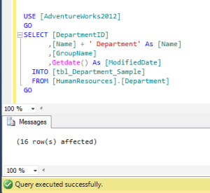 SQL SERVER – How to convert Select statement result set into Insert ...