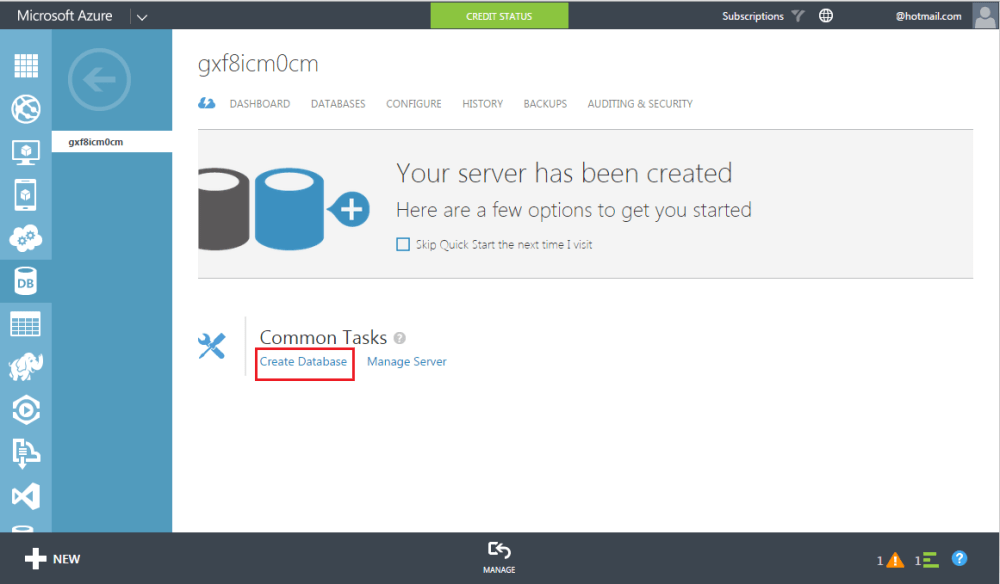 AZURE SQL SERVER – How to create server and database | SQL Server Portal