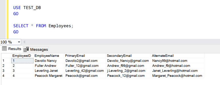 SQL Server – CONCAT_WS() Function | SQL Server Portal
