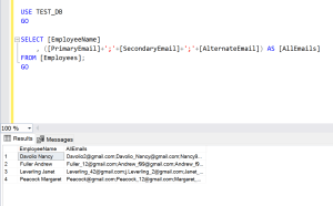 SQL Server – CONCAT_WS() Function | SQL Server Portal
