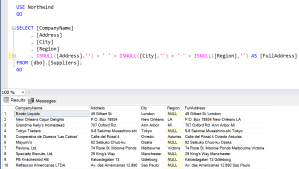 SQL Server – CONCAT_WS() Function | SQL Server Portal