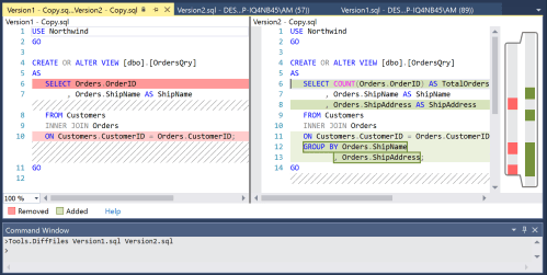 SQL Server – How to compare files in SQL Server Management Studio (SSMS ...